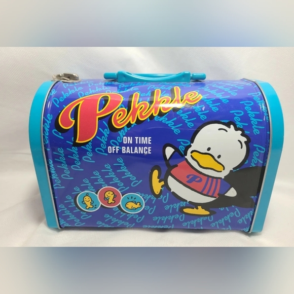 Sanrio | Other | Vintage Sanrio Pekkle Rare Tin Storage Box Excellent ...